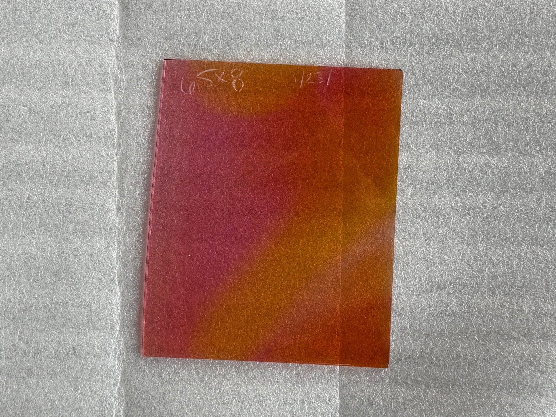 P2 1/23/26 Pink/Gold Swirl – Fremont Antique Glass